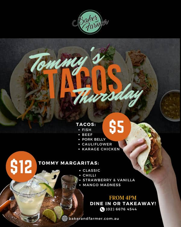 Tacos Night - Baker and Farmer